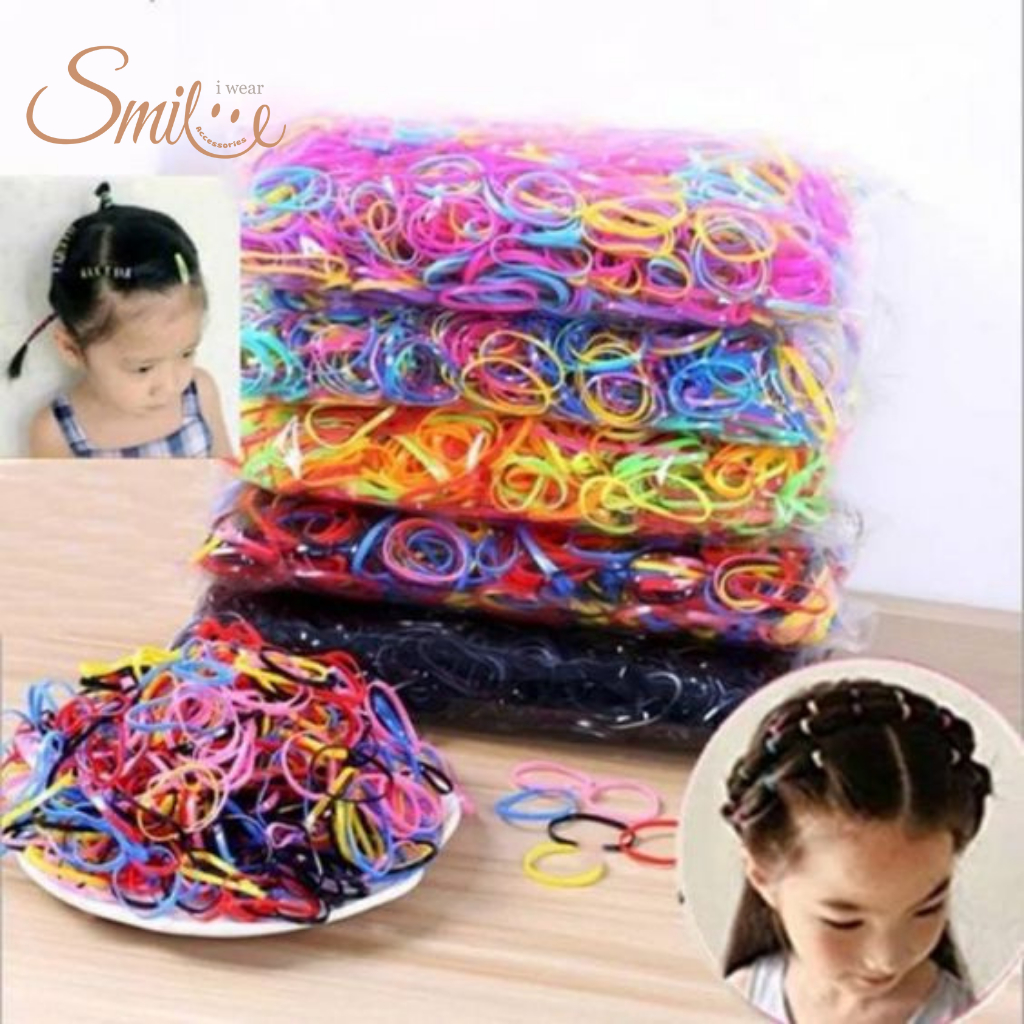 Jual 700 pcs KARET JEPANG /KARET IKAT RAMBUT/KARET KUNCIR RAMBUT ...