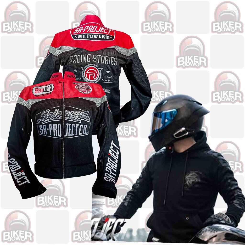 Jual SR Project Jaket & Hoodie Motor Mesh Racing Stories - Shadow ...