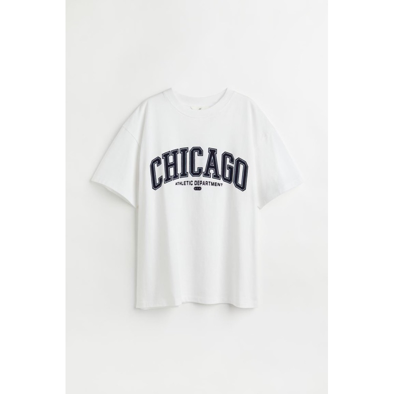 Jual Printed Chicago Oversized T-Shirt | Shopee Indonesia