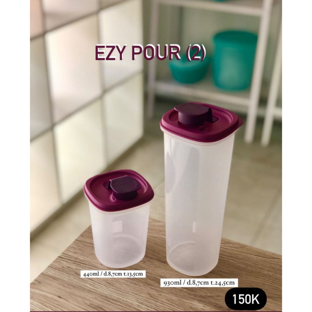 Jual Tupper (ware) Ezy Pour ( 1 Set isi 2 pcs ) ( tempat minyak, kecap ...