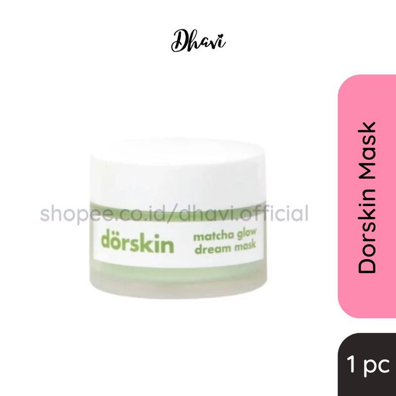 Jual DORSKIN Mask Matcha Glow Dream Sleeping Mask Brightening Masker ...