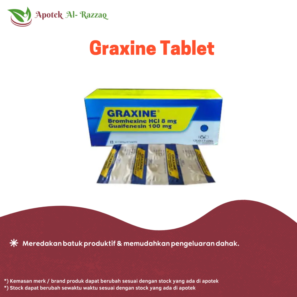 Jual Graxine Strip 10 Tablet - Batuk Berdahak | Shopee Indonesia