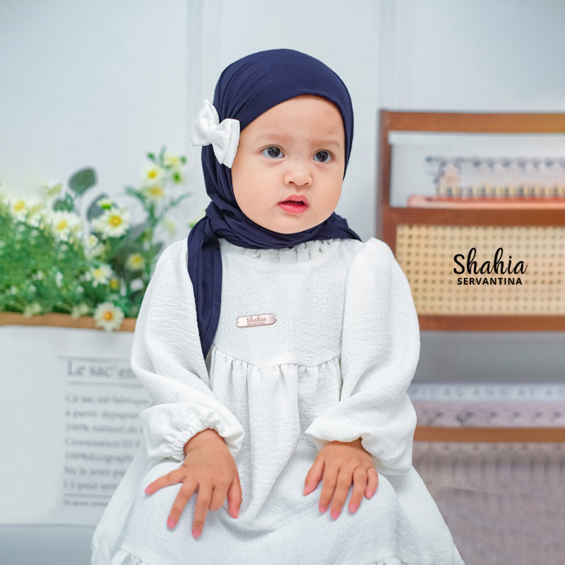 Jual Shahia Servantina - Lanika Jilbab Kaos Pasmina Instan Anak Free Pita | Shopee Indonesia