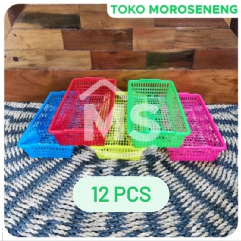 Jual Tempat Surat Keranjang Serbaguna Plastik Kecil 008 / 12 Pcs ...