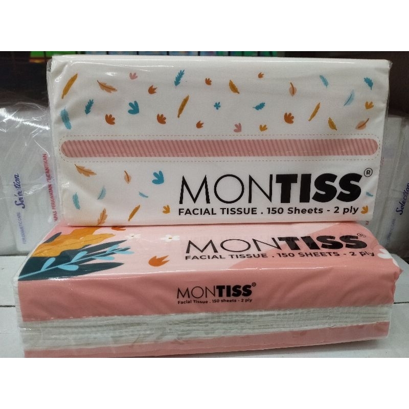 Jual Montiss facial tissue 150 sheets 2 ply | Shopee Indonesia
