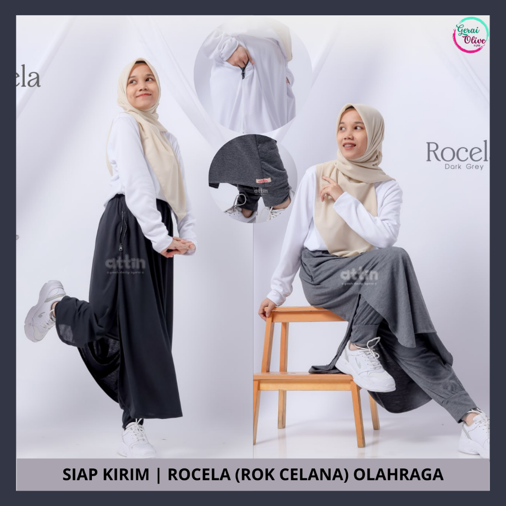 Jual Rocela (Rok Celana) Zipper Bahan Katun Kaos Rayon Olahraga Celana Rok By Attin | Shopee ...