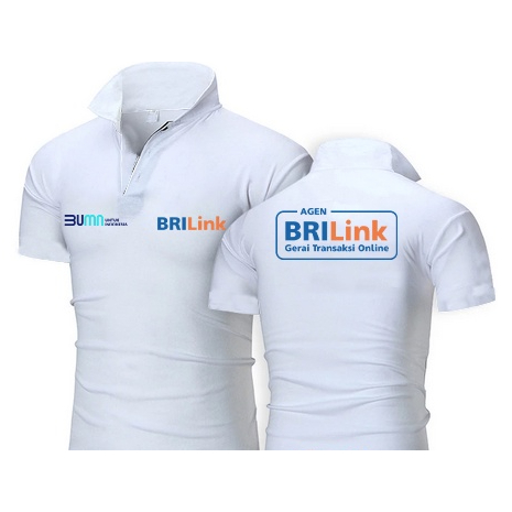 Jual POLO KAOS KERAH AGEN BANK BRI LINK- BAJU SERAGAM BRI LINK-KAOS BRI ...