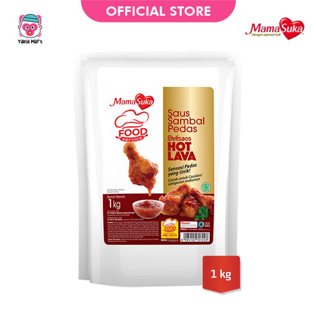 Jual Mamasuka Delisaos Hot Lava 1kg Saus Sambal Pedas 1000g | Shopee Indonesia