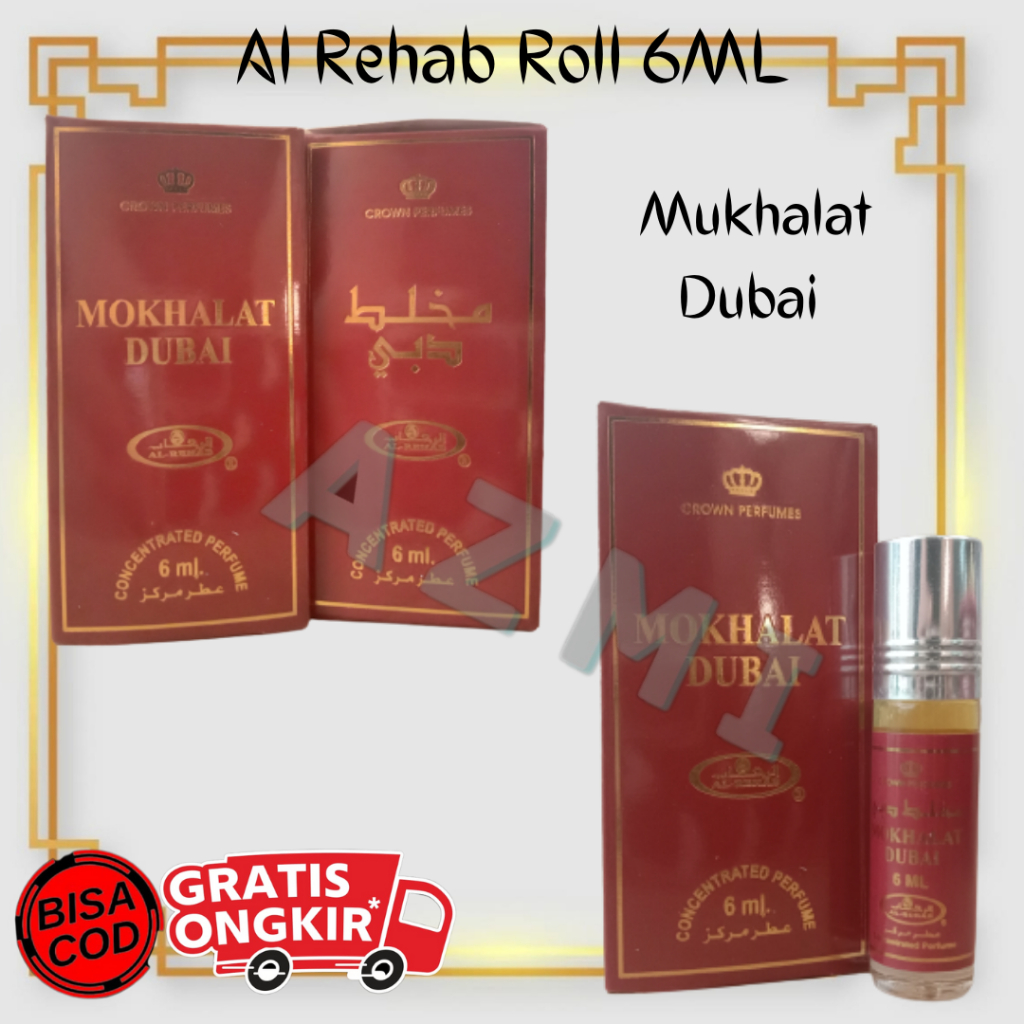 Jual Parfum AL Rehab Mokhalat Dubai ROLL 6ML Original Asli Saudi Arabia ...