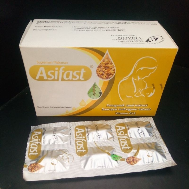 Jual Asifast / Pelancar ASI / Strip @ 6 Kaplet | Shopee Indonesia