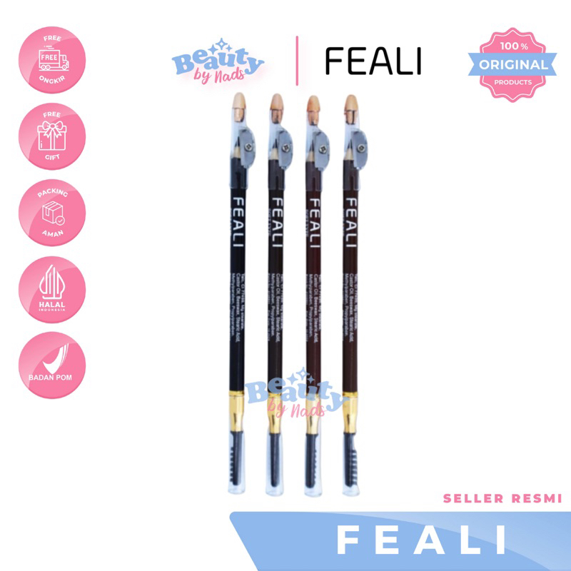 Jual BEAUTYBY.NADS | FEALI EYEBROW PENCIL 2in1 PENSIL ALIS EYE BROW ...