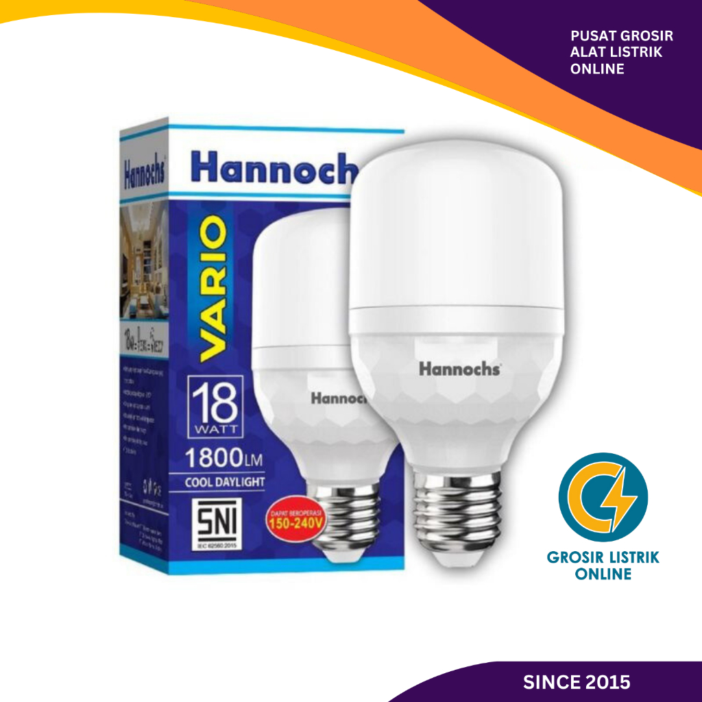 Jual LAMPU HANNOCS VARIO 6W 12W 18W 24W 30W 36W 45W 50W 6 12 18 24 30 36 45 50 WATT GARANSI ...