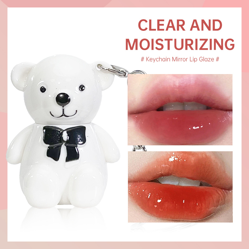 Jual COD ️ART VALUE Gantungan Kunci Lipstik Matte Velvet Portabel Gantungan Kunci Beruang Lucu ...