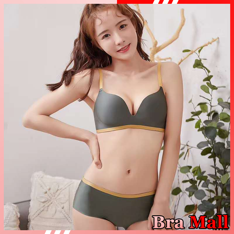 Jual 【 Bra Mall 】BM-361 Bra BH Premium Push Up Tanpa Kawat Pakaian Dalam Wanita Motif Polos ...