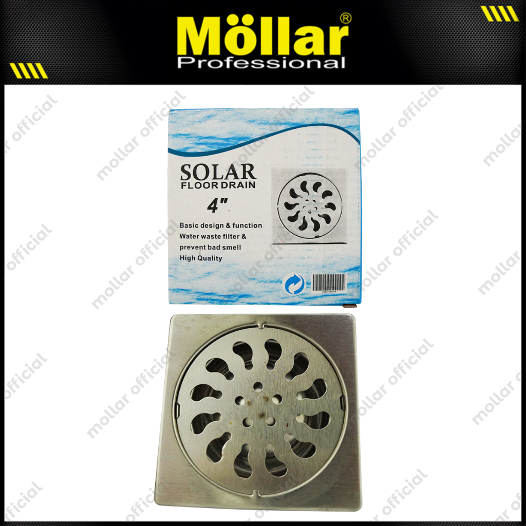 Jual SOLAR Saringan Air Got 4" Lantai Kamar Mandi Stainless Floor Drain ...