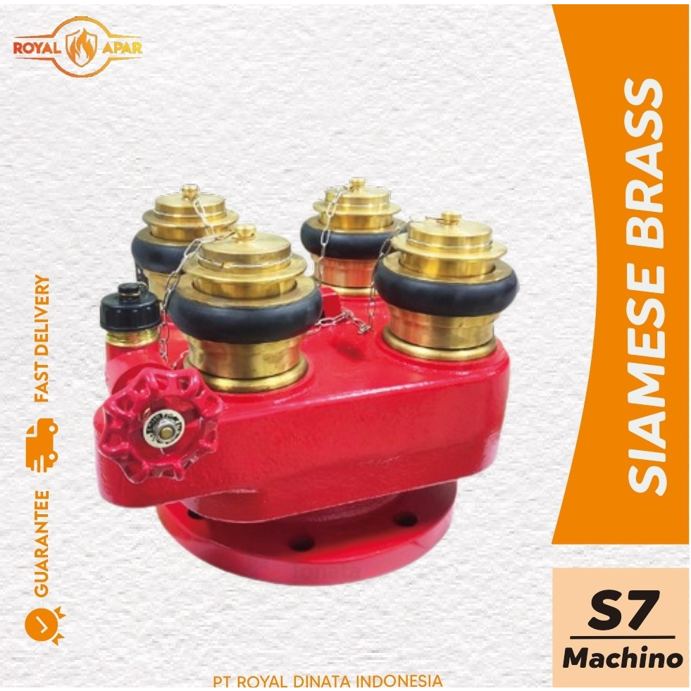 Jual Siamese Brass Four Way / Kuningan / Machino / 4 Way Connection ...