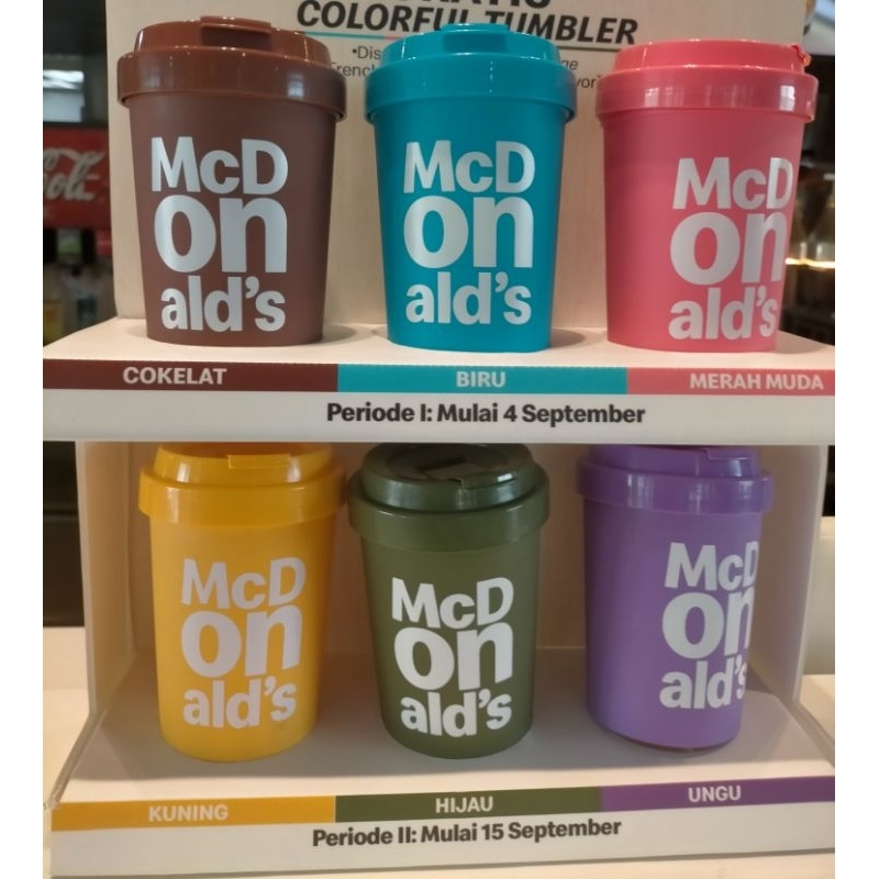 Jual Colorful TUMBLER mcd McDonald 2023 limited edition | Shopee Indonesia