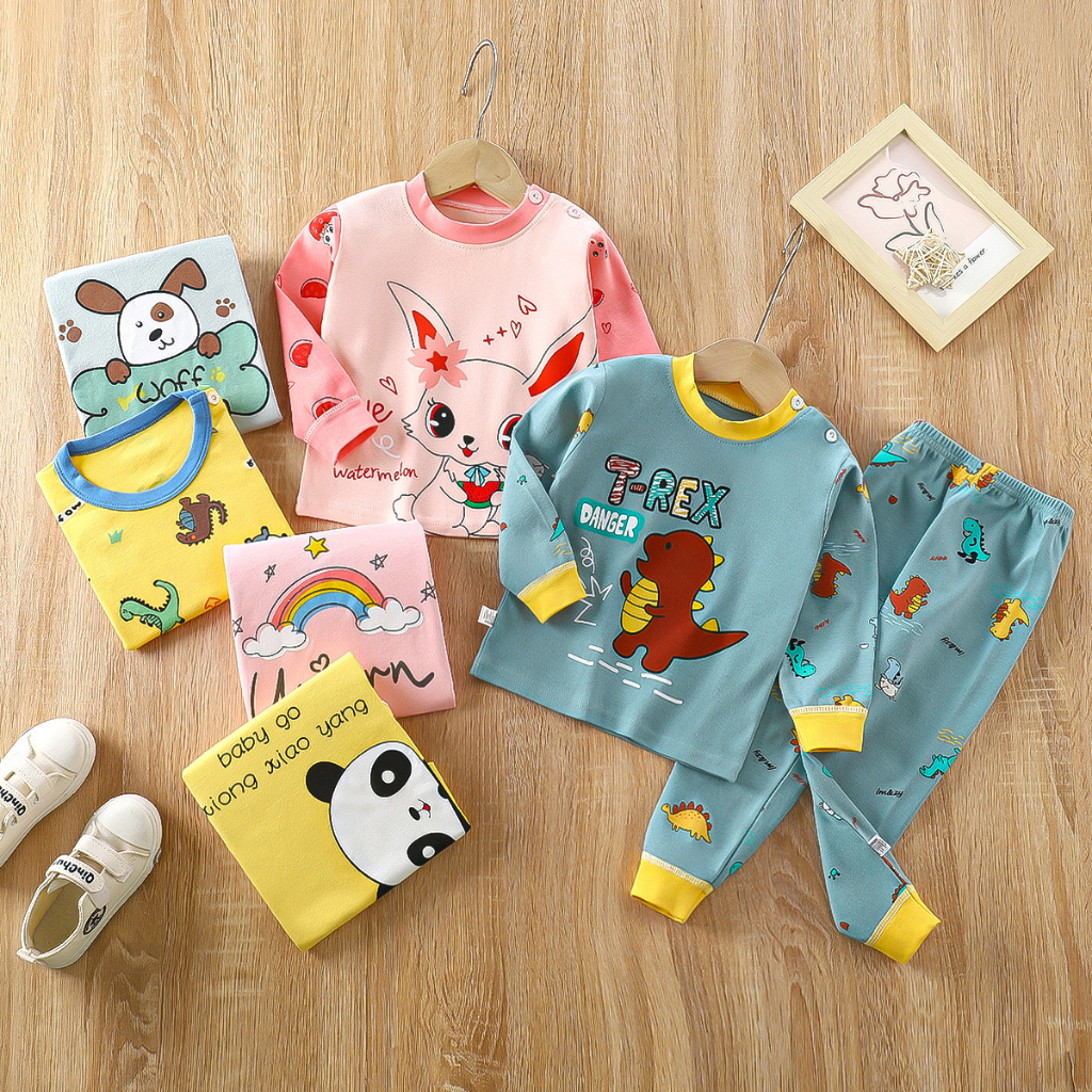Jual MIBABY BAJU TIDUR ANAK/SETELAN PANJANG/PIYAMA BAJU PANJANG DAN ...