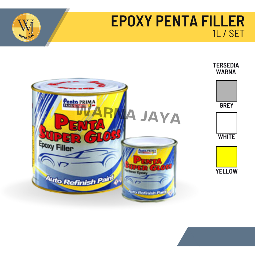 Jual Epoxy Penta Filler 1 Liter / Epoxy Primer Filler Abu Abu Putih ...