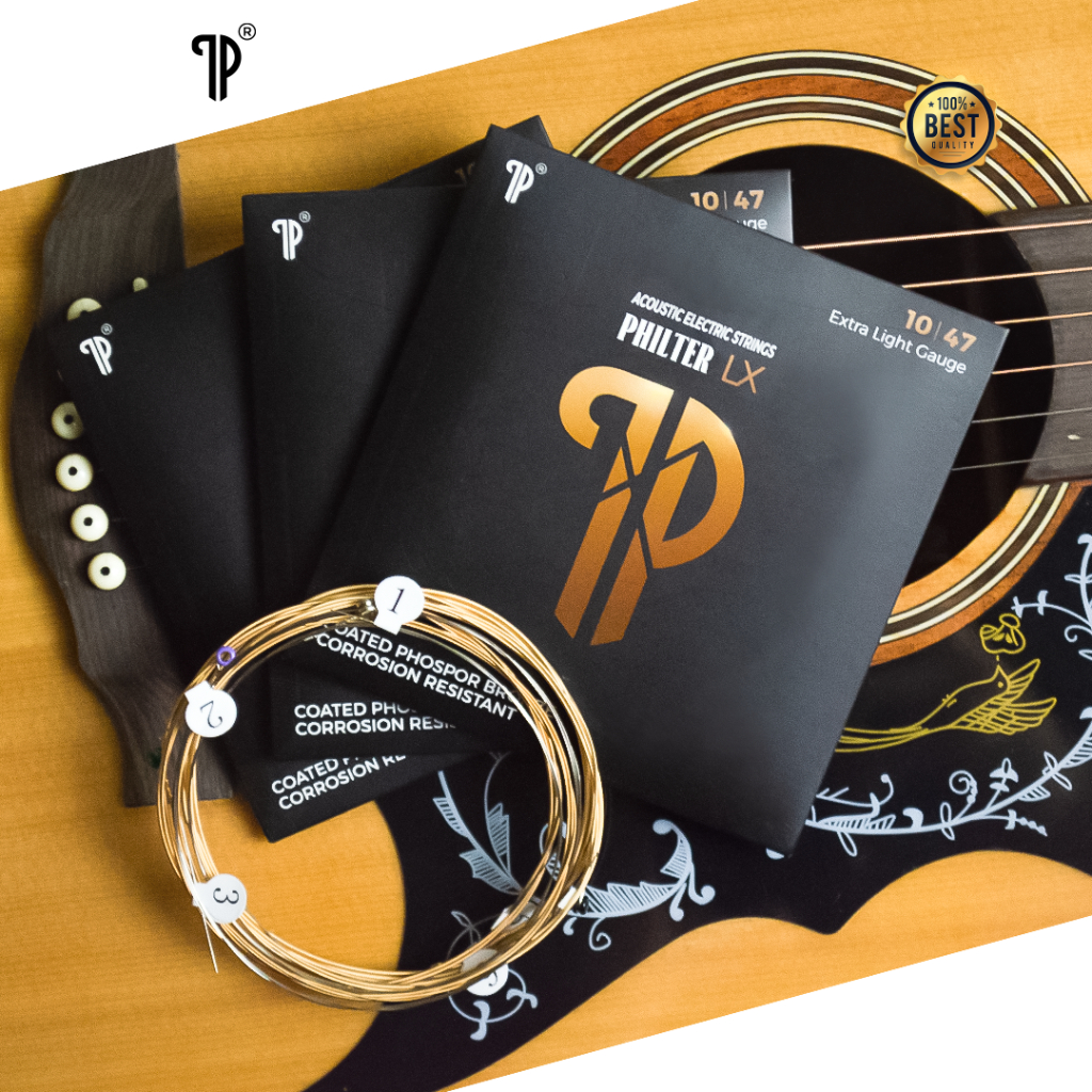 Jual Senar Gitar Akustik String Anti Karat PHILTER ORIGINAL Phospor ...