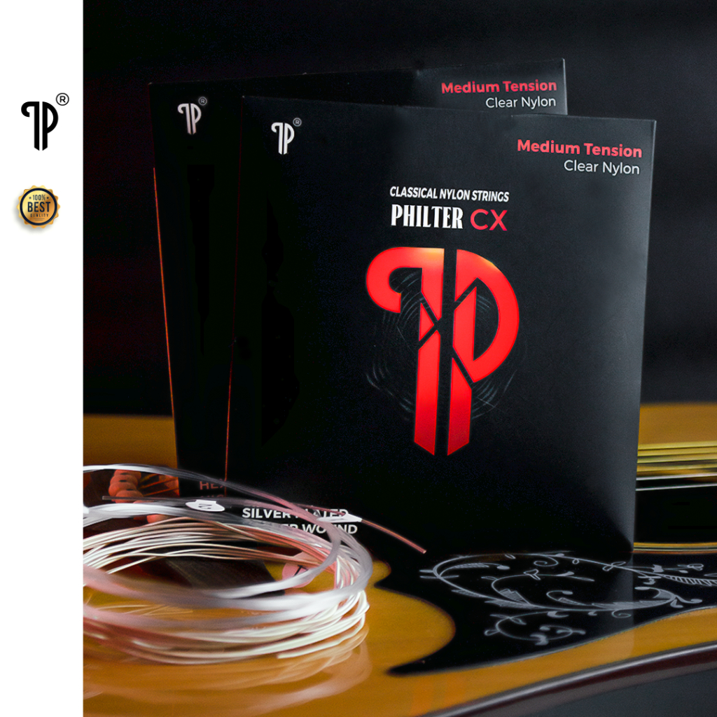 Jual Senar Nylon Gitar Klasik PHILTER CX ORIGINAL Silver Plated Copper ...
