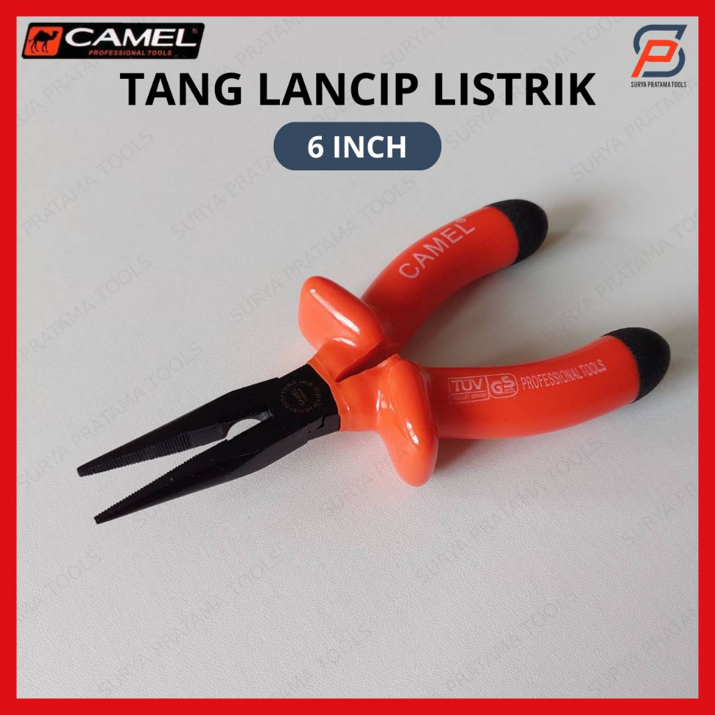 Jual Camel Tang Lancip 6" Listrik Kabel Elektronik Tang Buaya 6 Inch ...