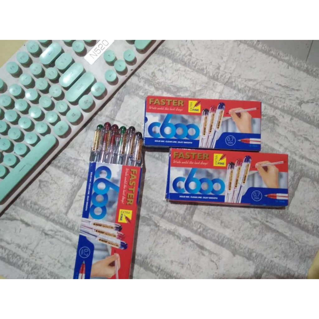 Jual PULPEN/Bolpoint/Pen FASTER HITAM (1 PCS) | Shopee Indonesia