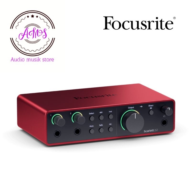 Jual SOUNDCARD AUDIO INTERFACE FOCUSRITE SCARLETT 2I2 4RED GEN | Shopee ...