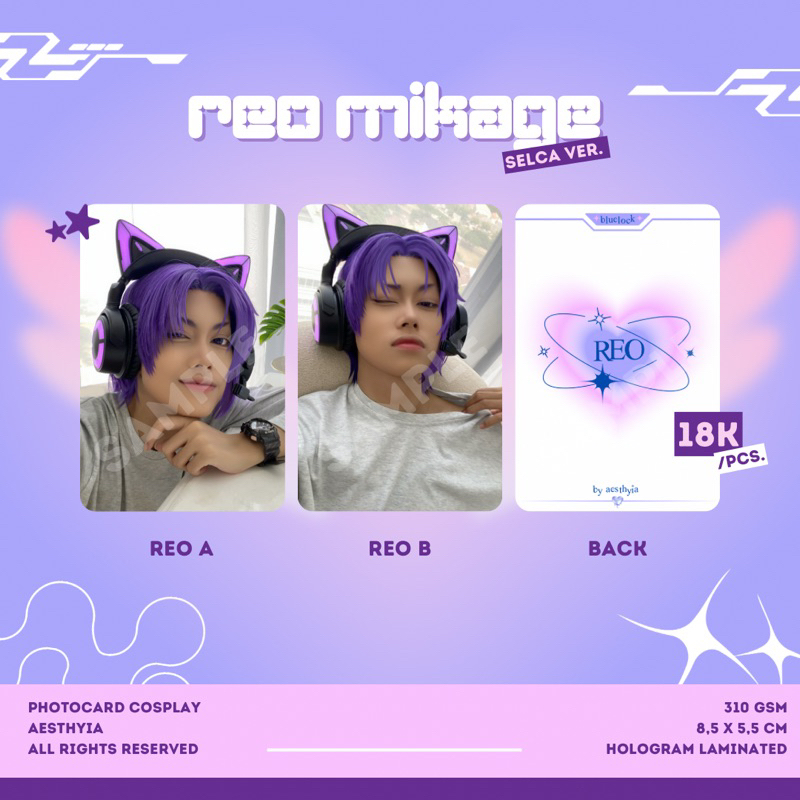 Jual Photocard Cosplay Reo Mikage Selca ver. by aesthyia | Shopee Indonesia