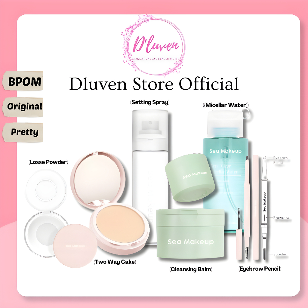 Jual SEA MAKEUP SETTING SPRAY / TWO WAY CAKE / COMPACT POWDER ...