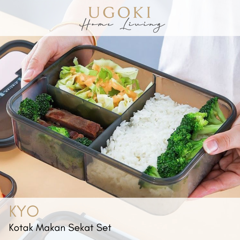 Jual |UGOKI| KYO Kotak Makanan Estetis Bento Box Nasi Simpel Tempat ...