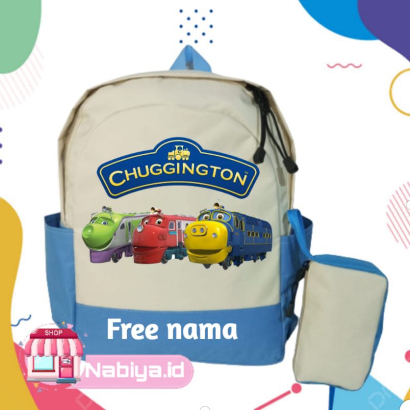 Jual TAS RANSEL BACKPACK ANAK SEKOLAH COSTUME GAMBAR KERETA CHUGGINGTON ...