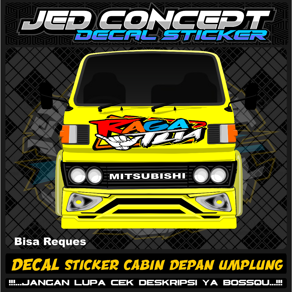 Jual DECAL STICKER KABIN DEPAN UMLUNG RAGA TUA TANGAN OLENG | Shopee ...
