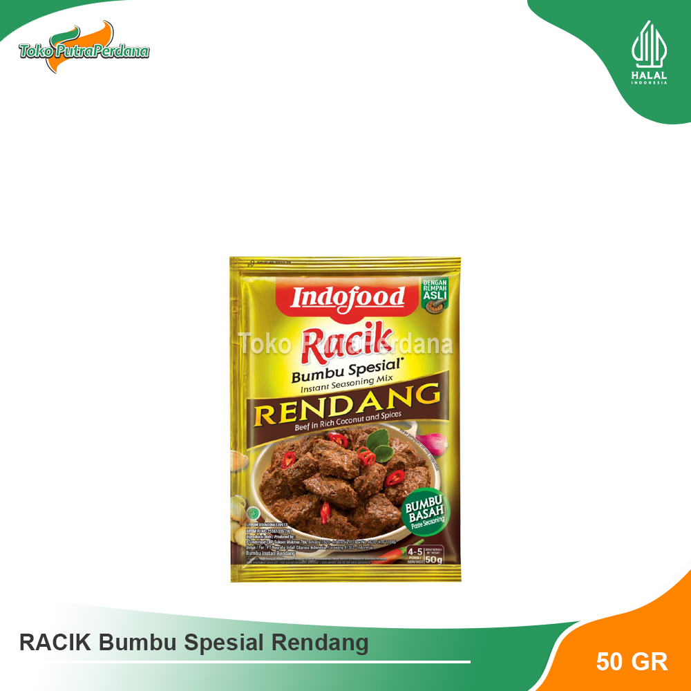 Jual INDOFOOD RACIK Bumbu Spesial Rendang 50gr | Shopee Indonesia
