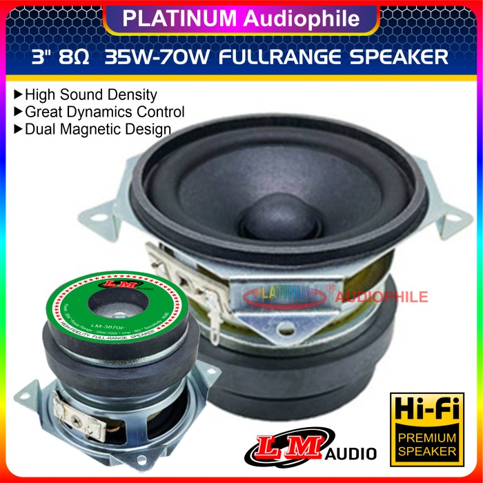 Jual Speaker Full range 3 Inch 8 ohm 35W-70W Hifi Fullrange Best Quality LM-3870F | Shopee Indonesia