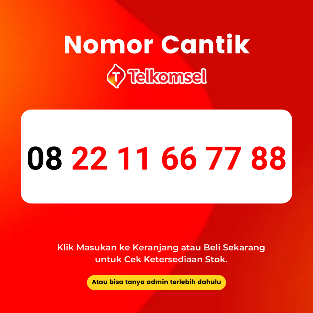 Jual Nomor Cantik Telkomsel Super Rapi Murah dan Rapi - Nomor Cantik Simpati RAPI Seri AA BB CC ...