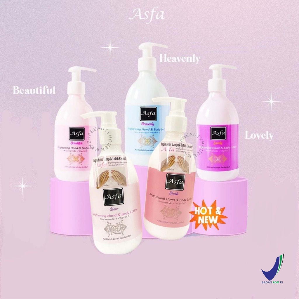 Jual ASFA Brightening Body Lotion with Niacinamide dan Vitamin E 300ml ...