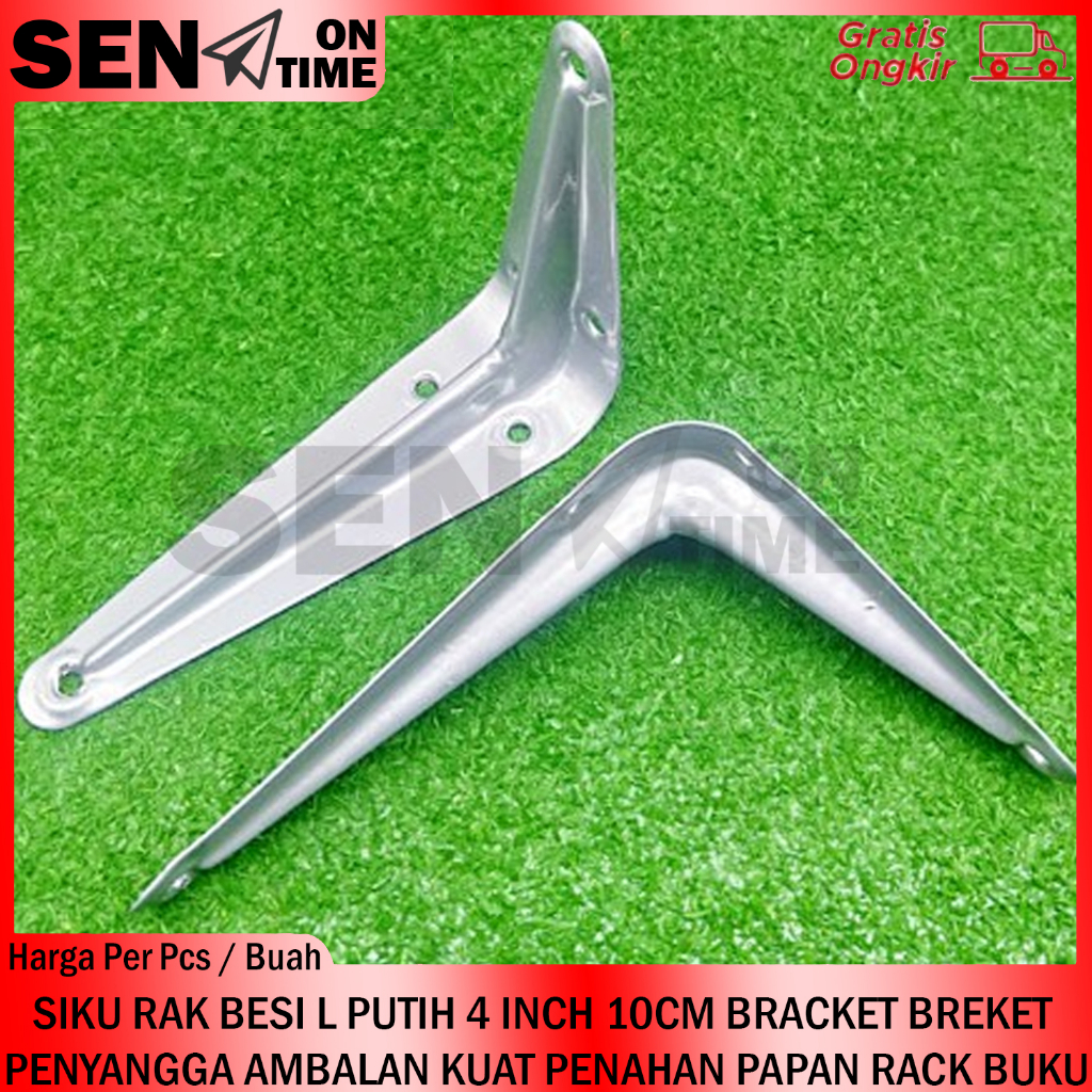 Jual SIKU BESI PENYANGGA RAK TEMBOK KUAT DEKORASI RUANG 4” IN INCI INCH ...