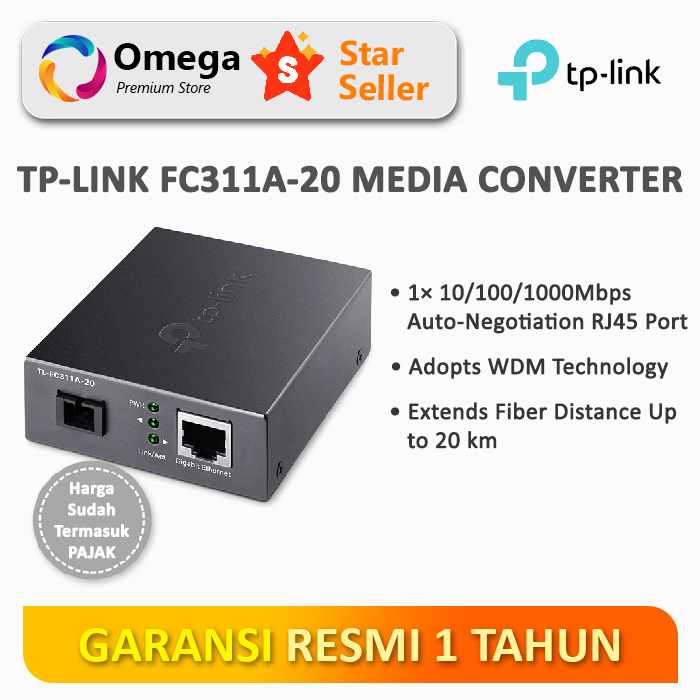 Jual TP-Link FC311A-20 Gigabit WDM Media Converter | Shopee Indonesia