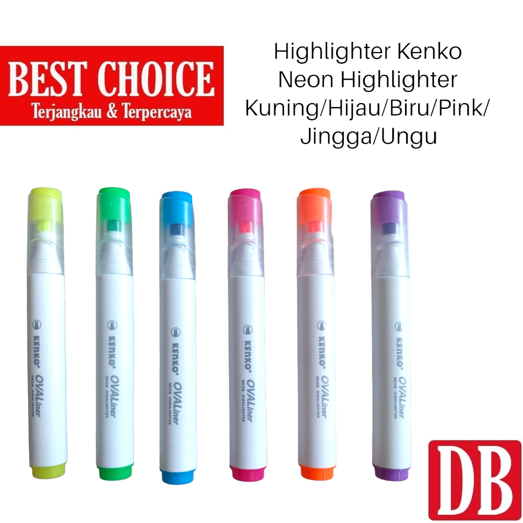Jual (1pcs) Neon Highlighter / Stabilo Kenko OVALiner 1pcs | Shopee Indonesia