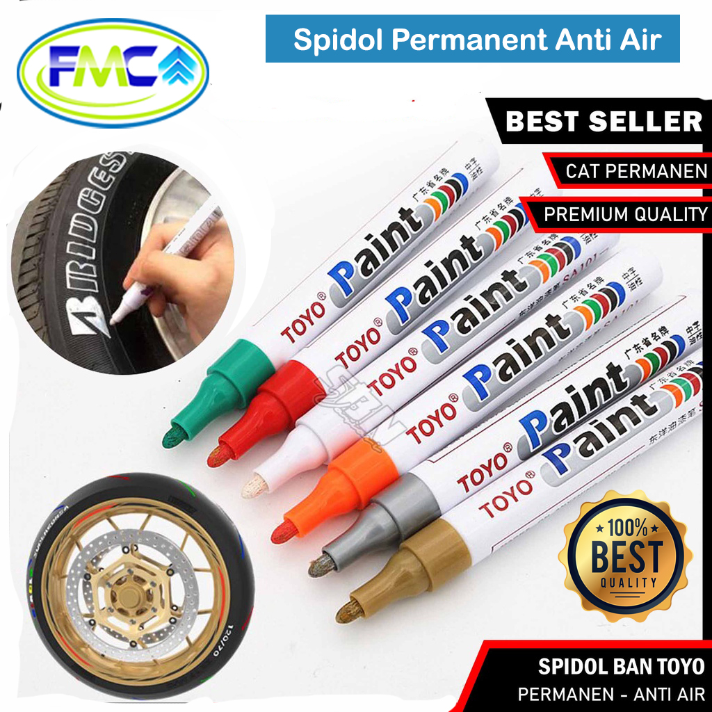 Jual Spidol Ban Motor Mobil Toyo Original Permanen Toyo Marker ...