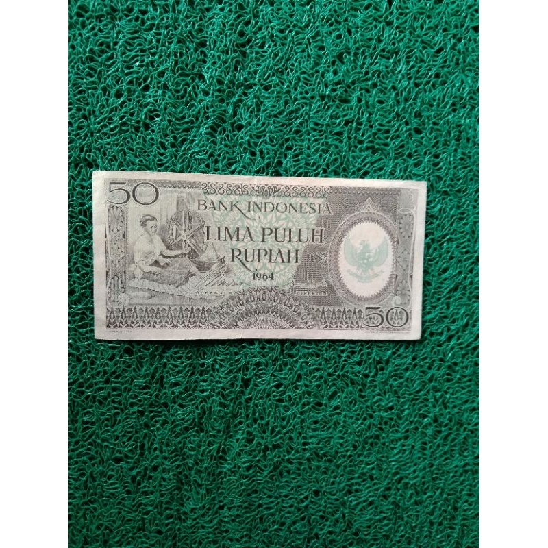 Jual Uang/Kuno/Indonesia/Pecahan/50/Rupiah/Seri/Pekerja/Tahun/1964 ...