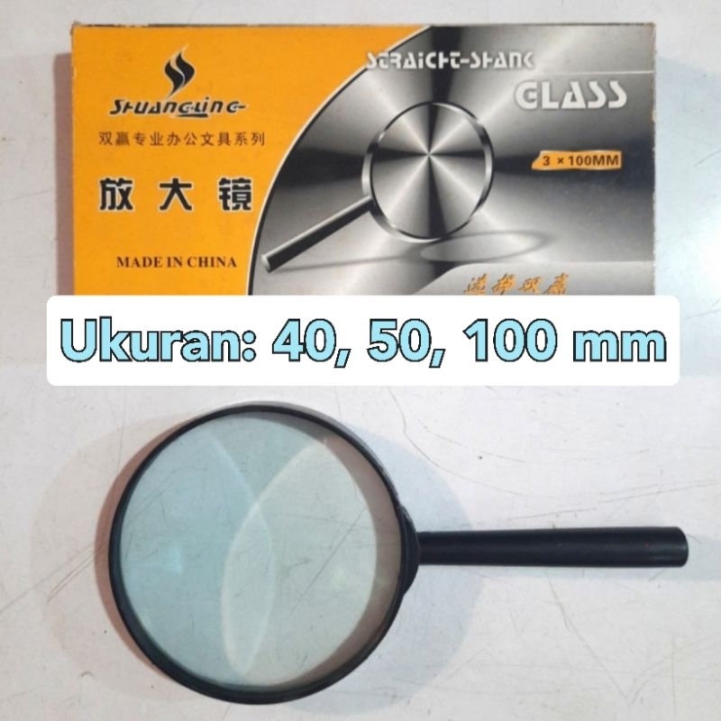 Jual Lup Kaca Pembesar 40 50 100 mm | Shopee Indonesia