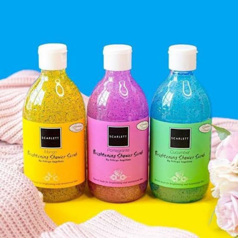 Jual Scarlett Whitening Loving Brightening Shower Scrub - Sabun Mandi ...