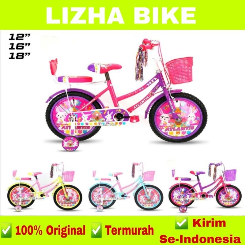 Jual Sepeda Anak Perempuan Mini 16" 18" Atlantis | Shopee Indonesia
