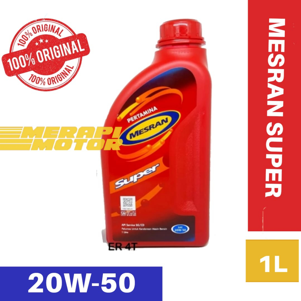 Jual Oli Pertamina Mesran Super 20W-50 (1L) | Shopee Indonesia