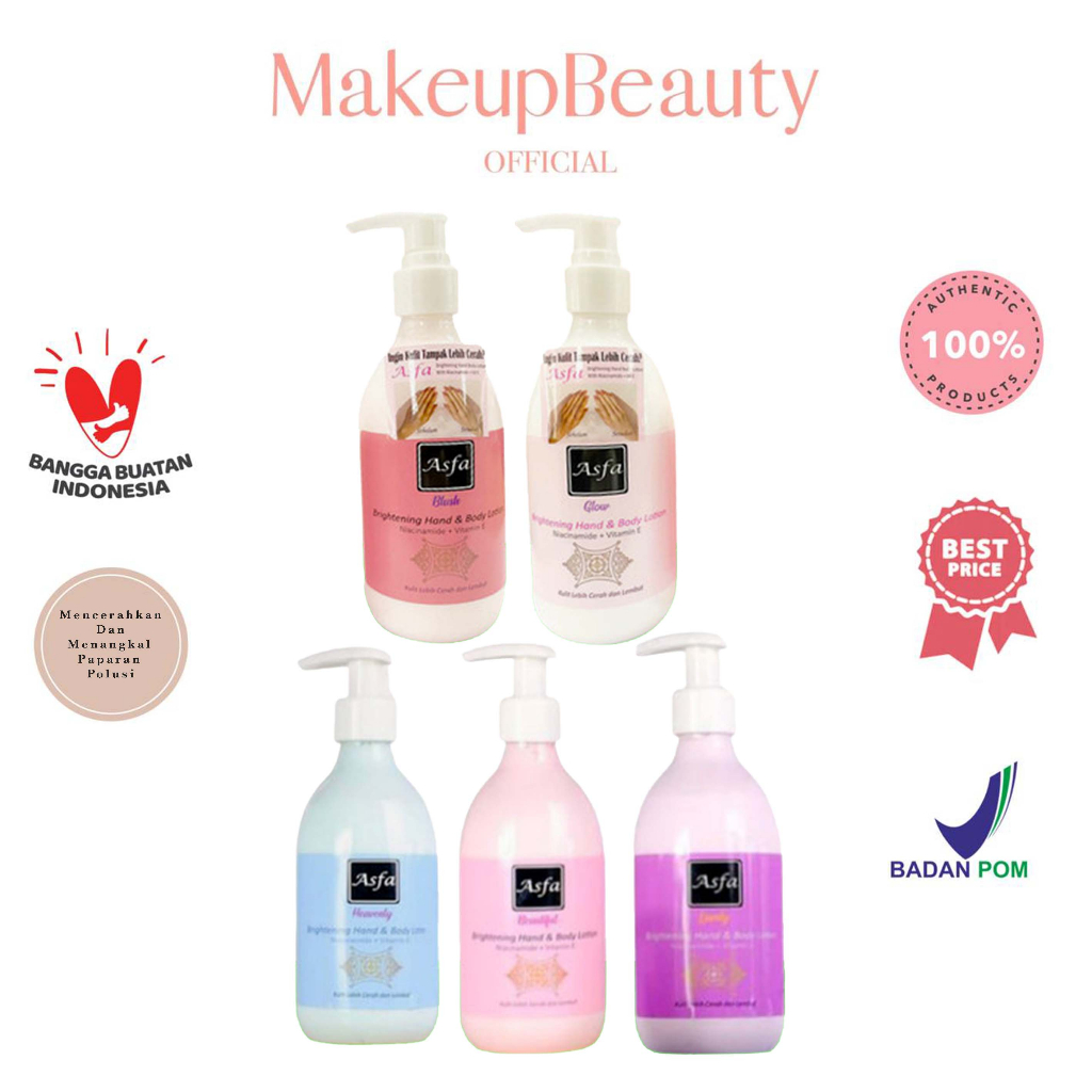 Jual ASFA Brightening Body Lotion with Niacinamide dan Vitamin E 300ml ...