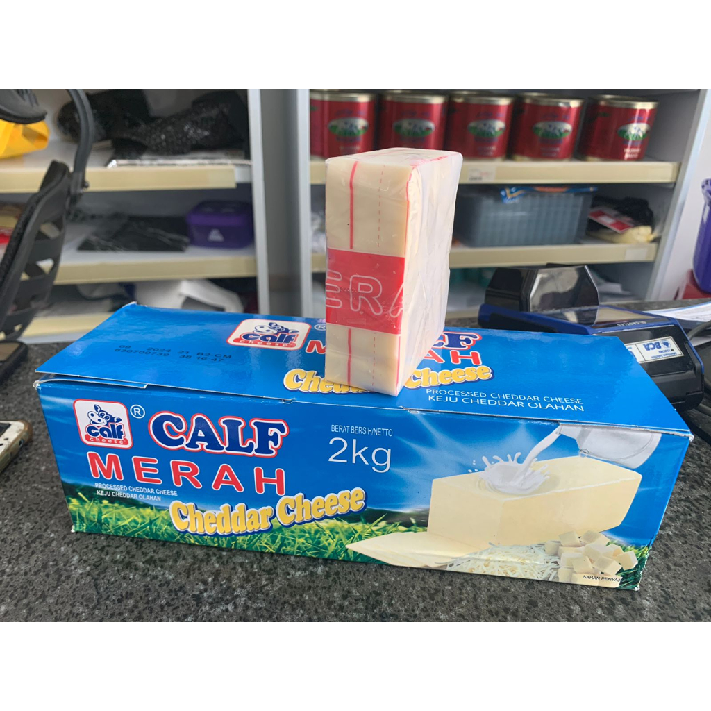 Jual KEJU CALF MERAH CHEDDAR REPACK 250GR | Shopee Indonesia