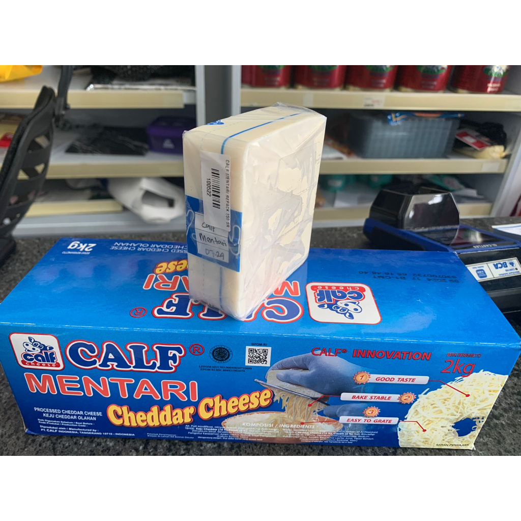 Jual KEJU CALF MENTARI CHEDDAR REPACK 250GR | Shopee Indonesia