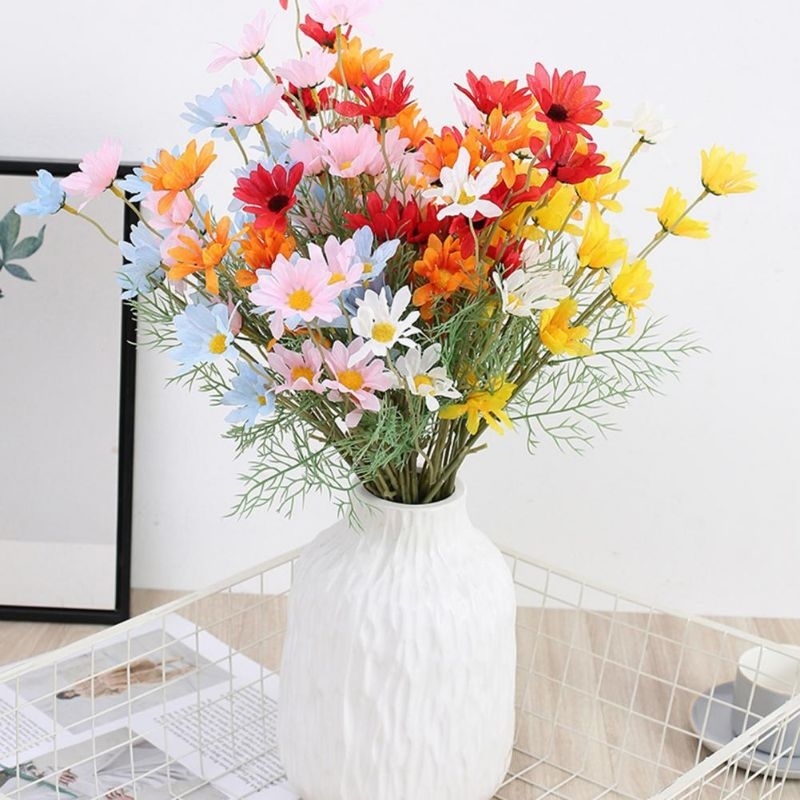 Jual Bunga DAISY Artificial Tangkai Panjang Tanaman Hias Plastik ...
